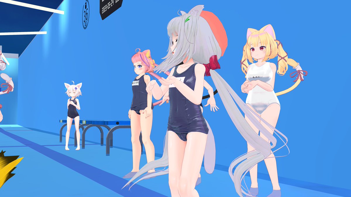 なぞのそらみ💫V~ゆめかわツインテろり少女 on Twitter: "スク水最高～！ #VRCスク水交流会 #VRChat"