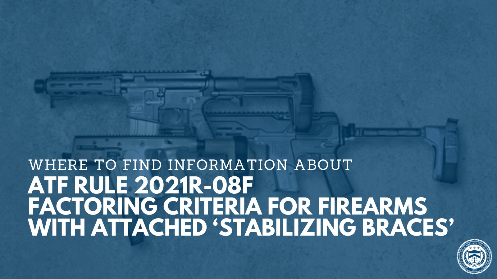 ATF HQ on Twitter: "ATF has FAQs, common firearm configurations affected, instructions on ...