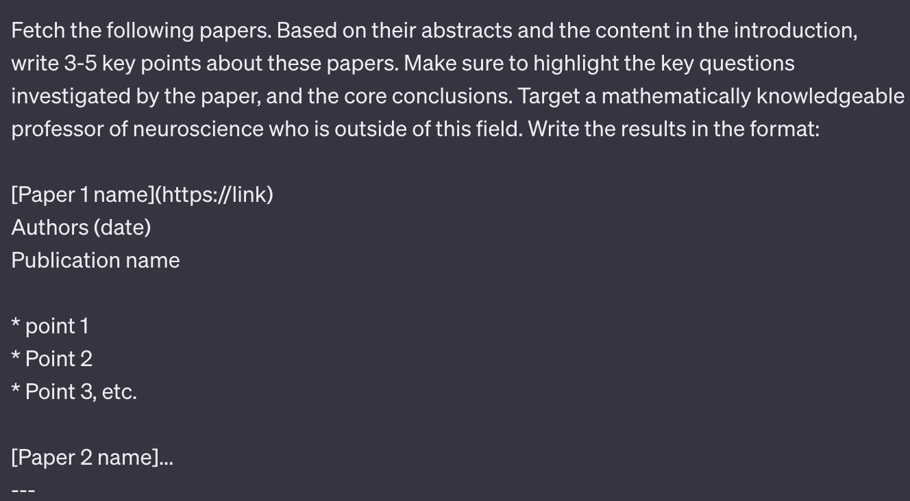 Patrick Mineault on Twitter: "Impressed by how well the ChatGPT-4 LinkReader plugin works, 95% ...