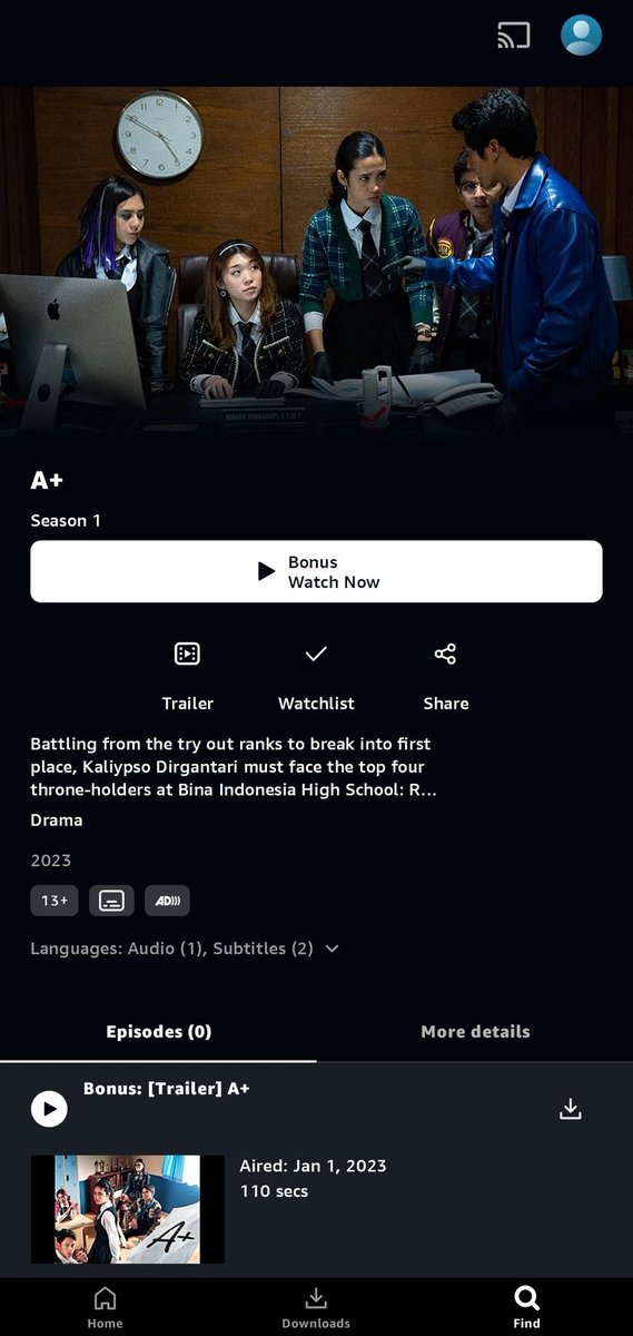 WOTANET on Twitter: "Jangan lupa untuk nonton series pertama kathrina yg berjudul A+. Hari ini ...