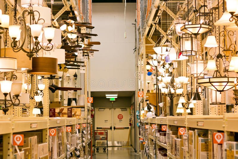 Home Depot Lighting Aisle