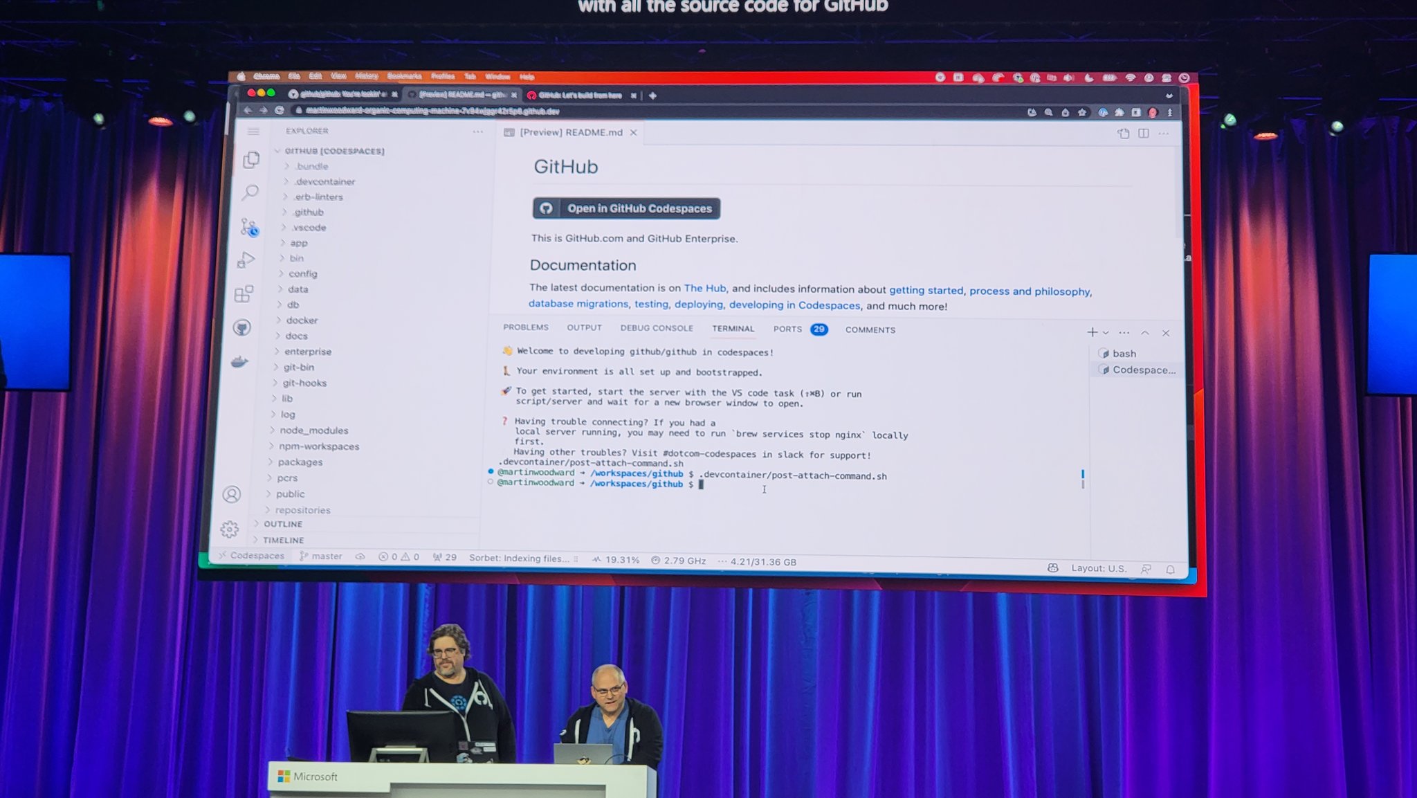Martin Zikmund on Twitter: "Running @github repo in codespaces #MSBuild https://t.co/CBWEvtUQv7 ...