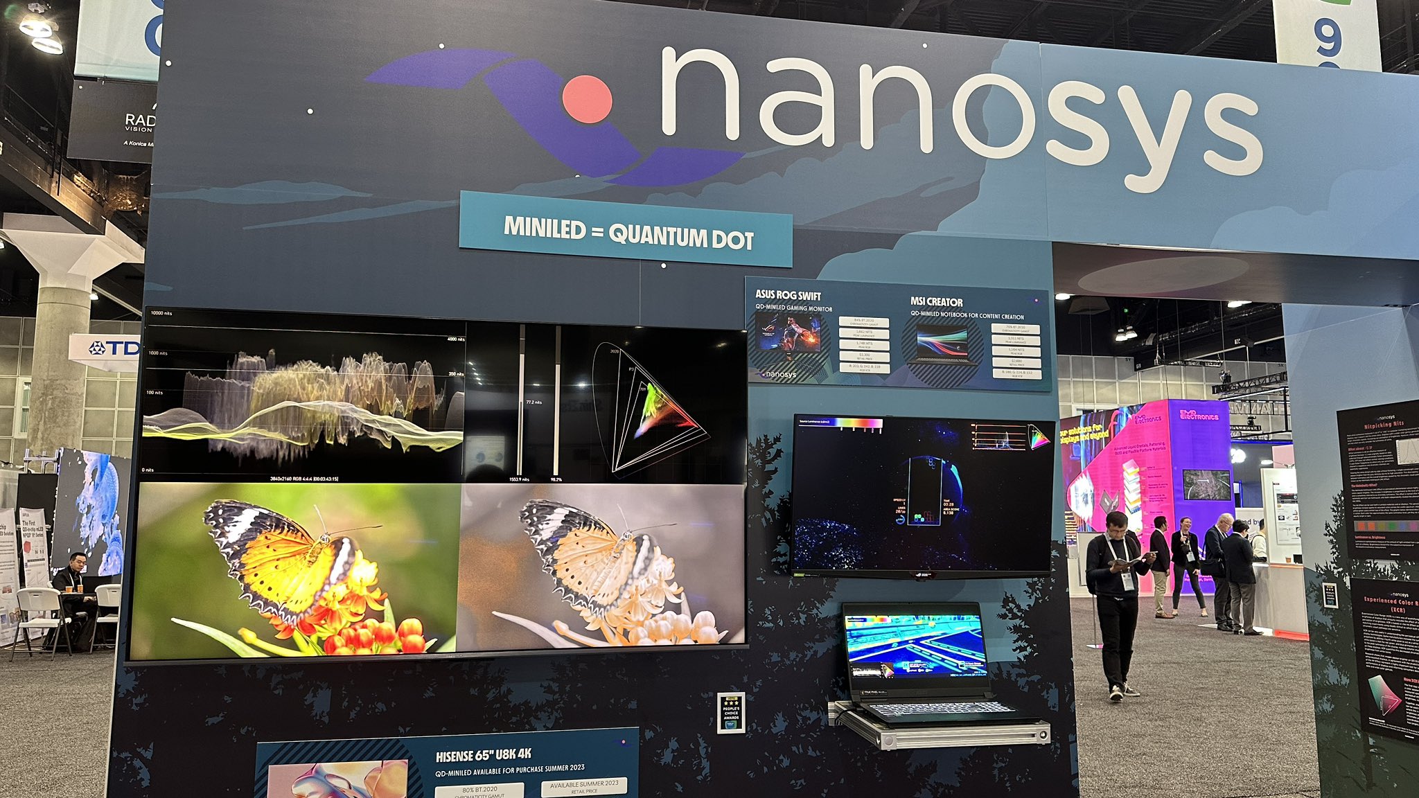 Vincent Teoh on Twitter: "Hisense U8K spotted at Nanosys booth at #DisplayWeek2023 to drive home ...