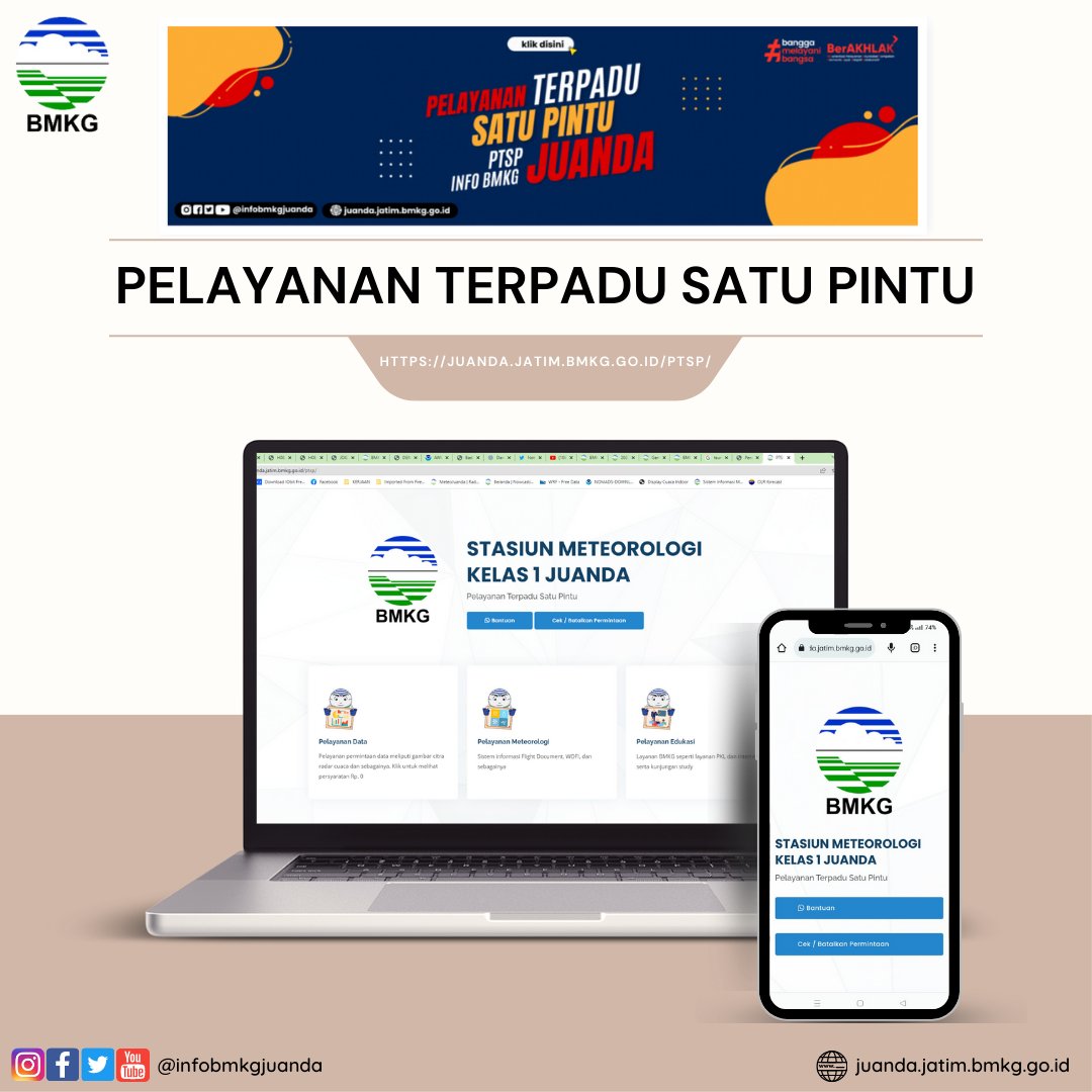 BMKG Juanda on Twitter: "PELAYANAN TERPADU SATU PINTU BMKG JUANDA https://juanda.jatim.bmkg.go ...