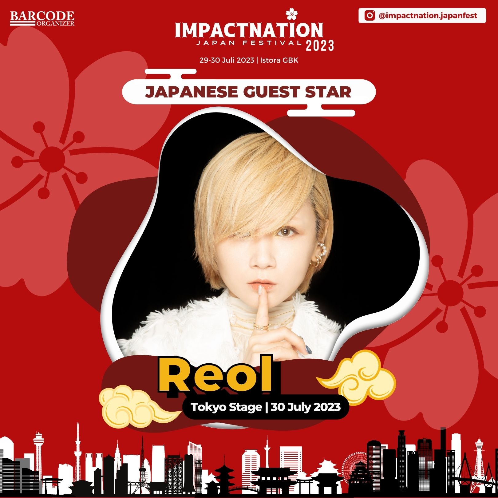 Reol OFFICIAL on Twitter: "🔹LIVE情報🔹 インドネシアのジャカルタで開催される「Impactnation Japan Festival 2023」に #Reol ...