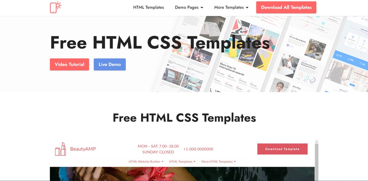 HTML CSS template websites👨‍💻 Open This 👇 - Thread from Ajay Sharma ...