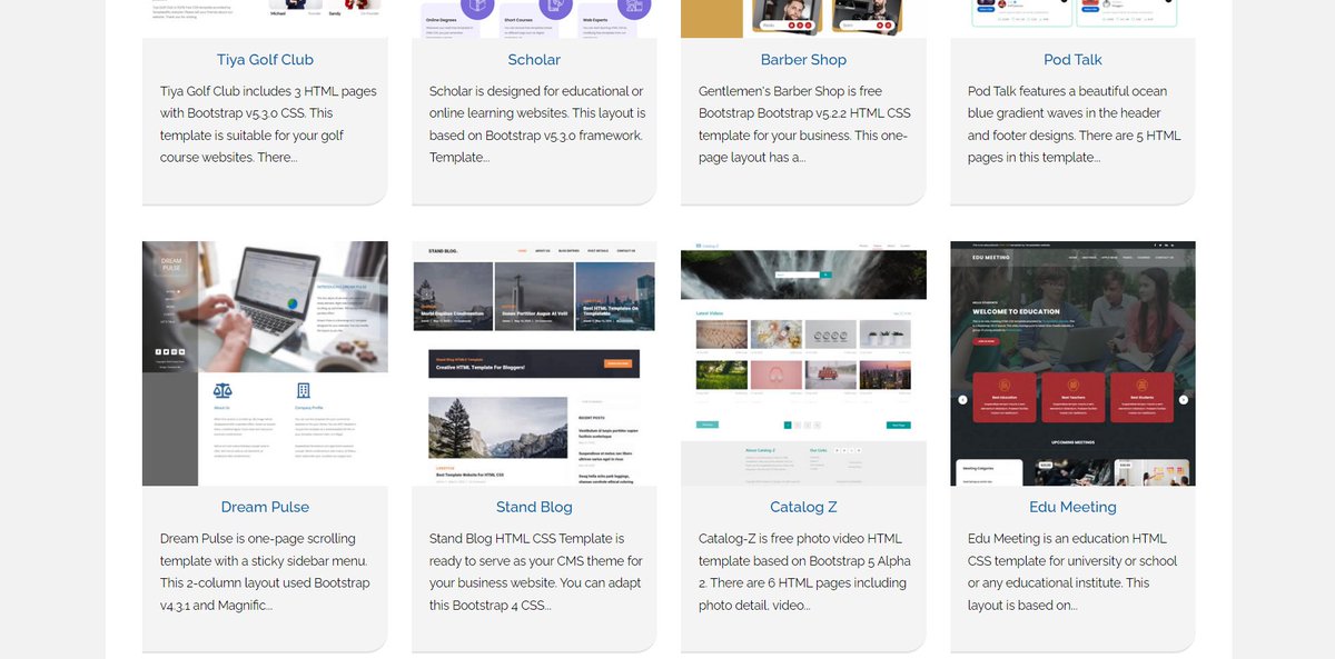 HTML CSS template websites👨‍💻 Open This 👇 - Thread from Ajay Sharma ...
