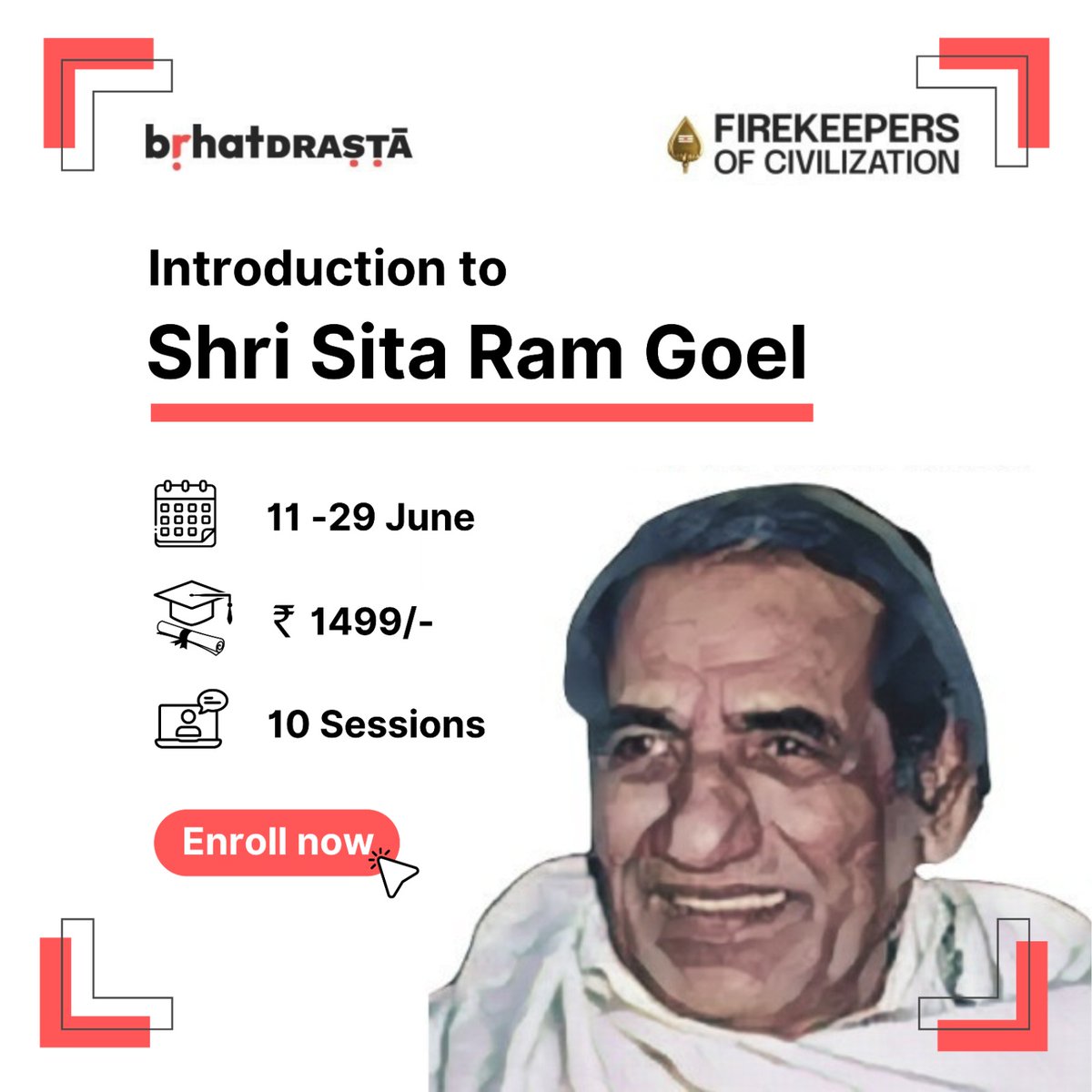 Sita Ram Goel on Twitter: "1. COURSE ANNOUNCEMENT We have been sharing the wisdom of Srī Sita ...