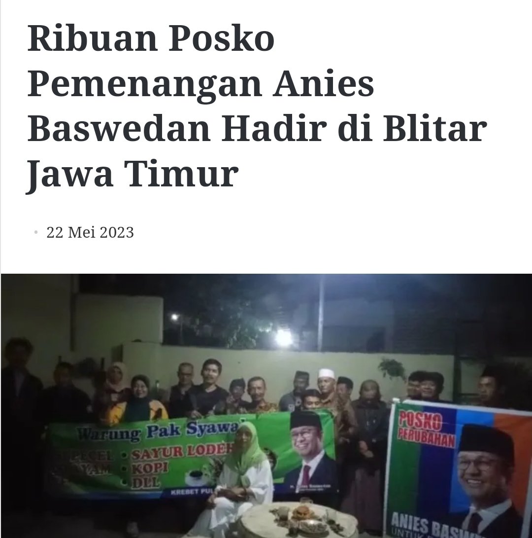 solitaire mawar on Twitter: "RT @relawan_abw: https://relawananies.id/2023/05/22/ribuan-posko ...