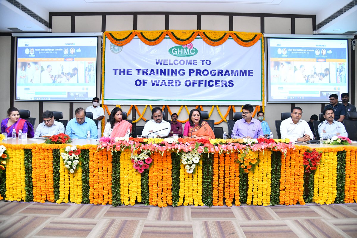 Vijayalaxmi Gadwal, GHMC MAYOR on Twitter: "Released the Ward Office Manual at The Training ...