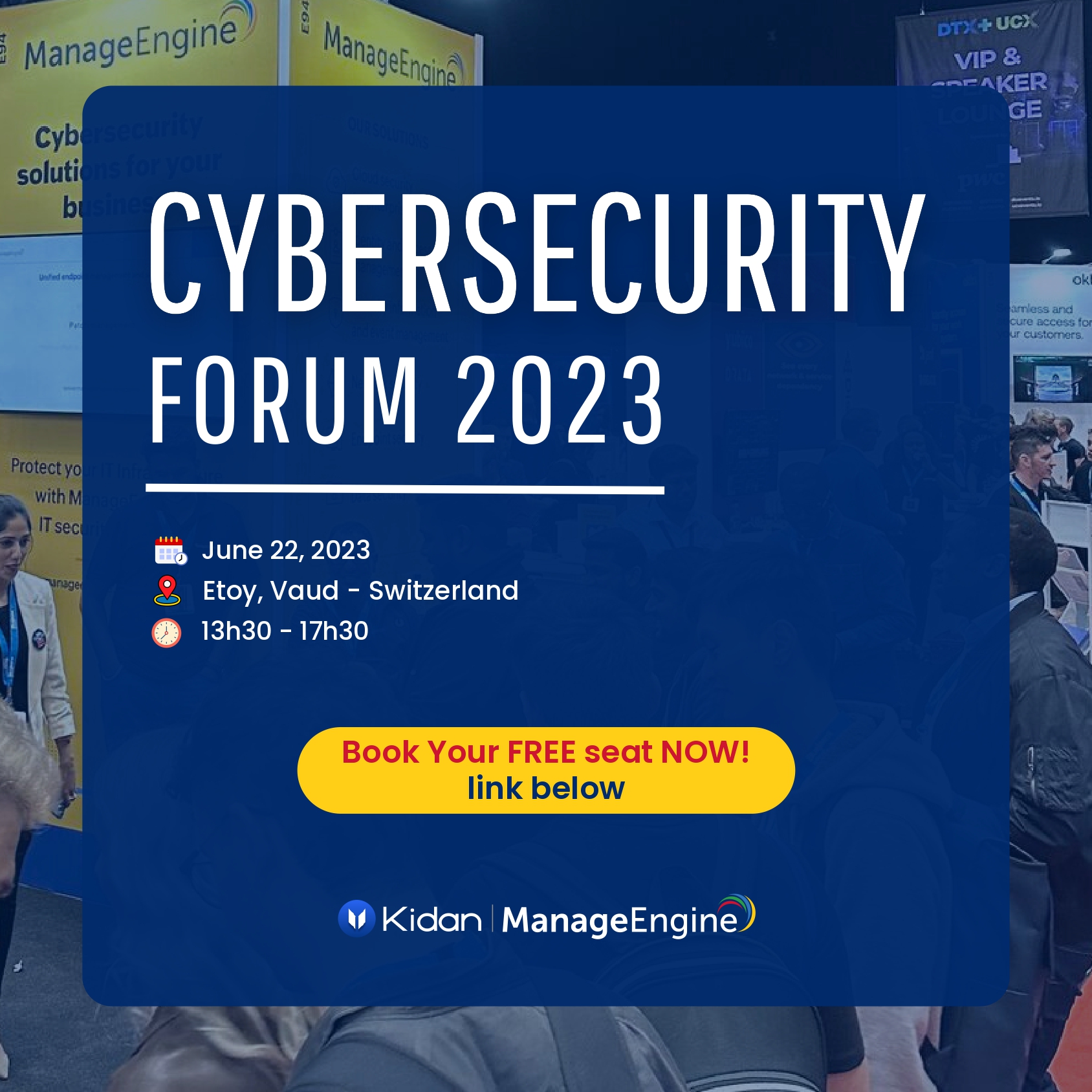 Kidan on Twitter: "Join us at the Cyber Security Forum 2023! Explore case studies, strategies ...