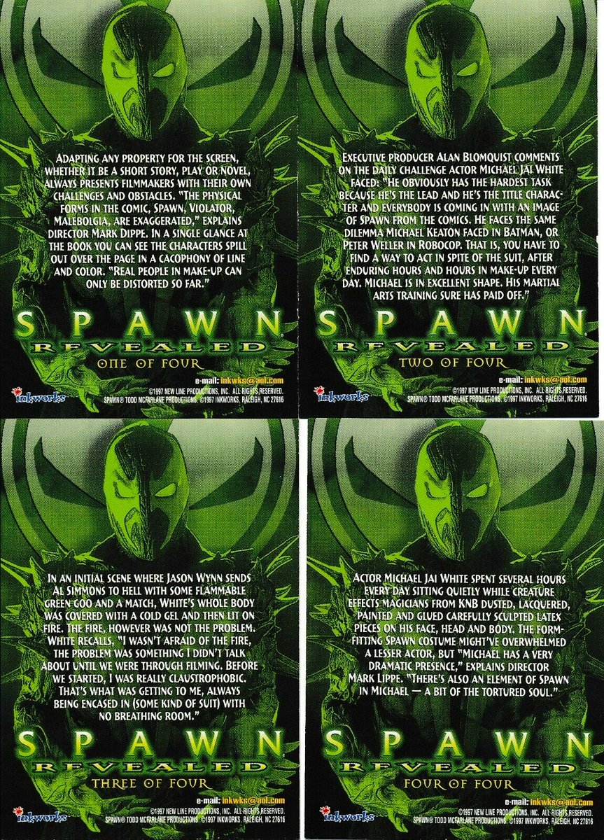 Daily Spawn Archive on Twitter: "Spawn: The Movie "Revealed" Trading Cards (1997) #Spawn"