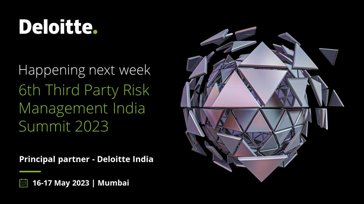 Deloitte India on Twitter: "#DeloitteAtTPRMSummit2023 Now is the time for you to register and ...