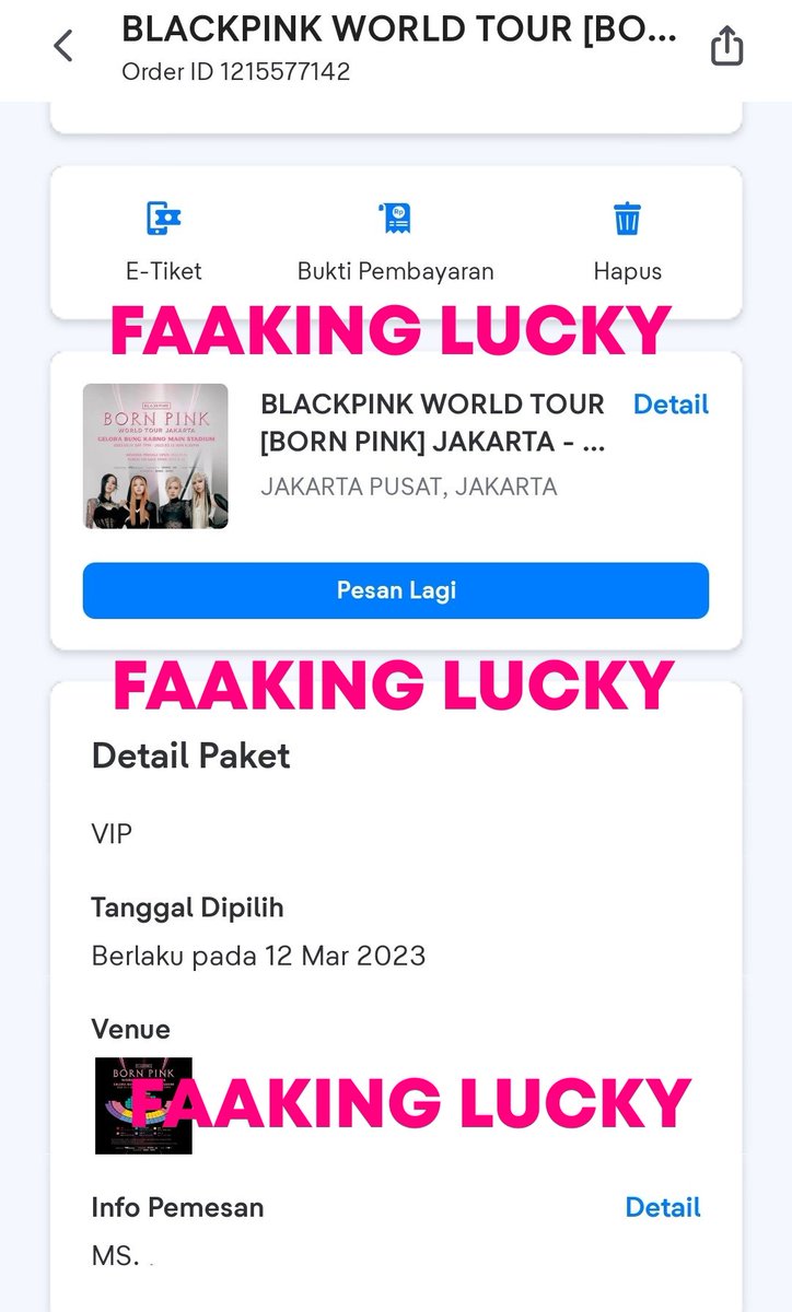 Faaking Lucky: JASTIP COLDPLAY on Twitter: "BORNPINK 2023 VIP Days 2: 2 ...