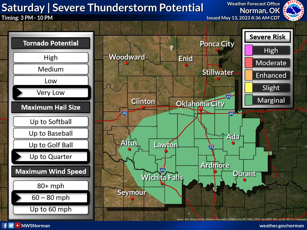 NWS Norman on Twitter: "Heavy rain/flooding and some severe storms will be possible today. The ...
