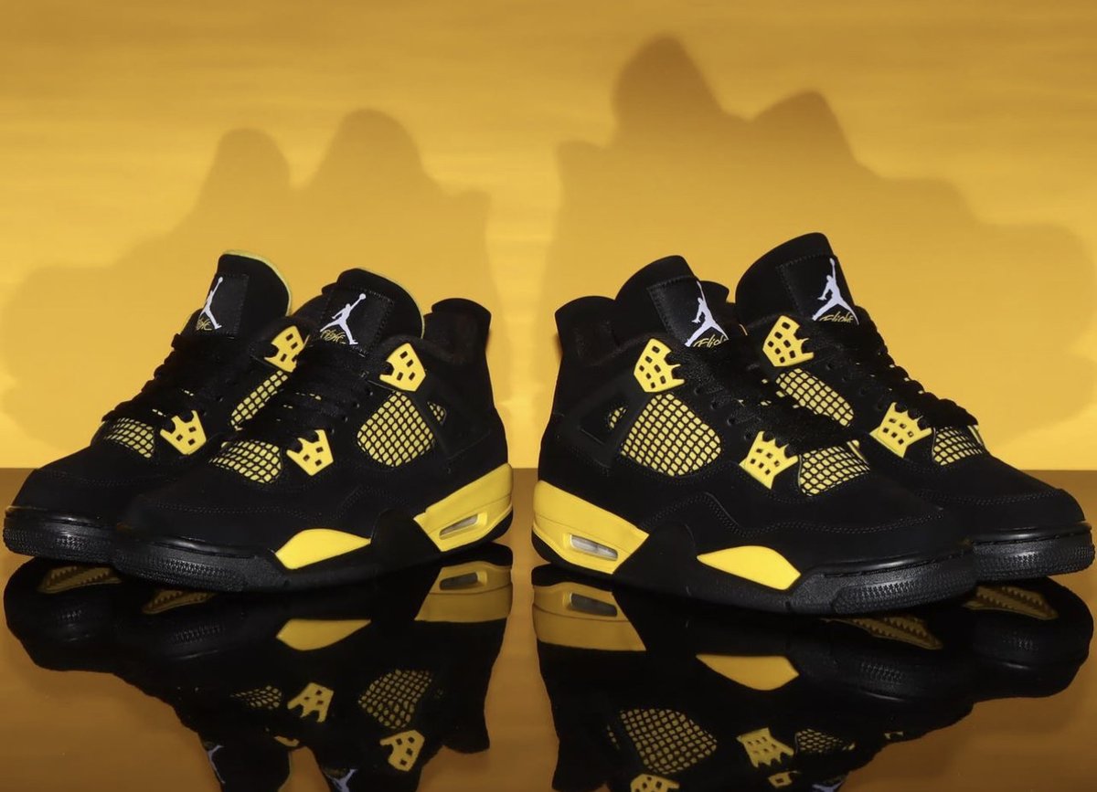 SNKR_TWITR on Twitter: "AD: Kids Jordan Retro 4 'Thunder' on Nike US GS https://bit.ly/450fYQC ...