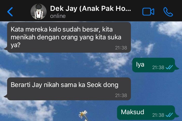 Kayena on Twitter: "—Jayseok (Jay Hong x Hyungseok Park) Few tweets AU.— Dedek Jay dan Kakak ...