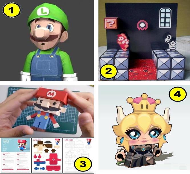 papermau on Twitter: "Super Mario Bros. Van Paper Model - by Paper Hobby And 4 more Super Mario ...