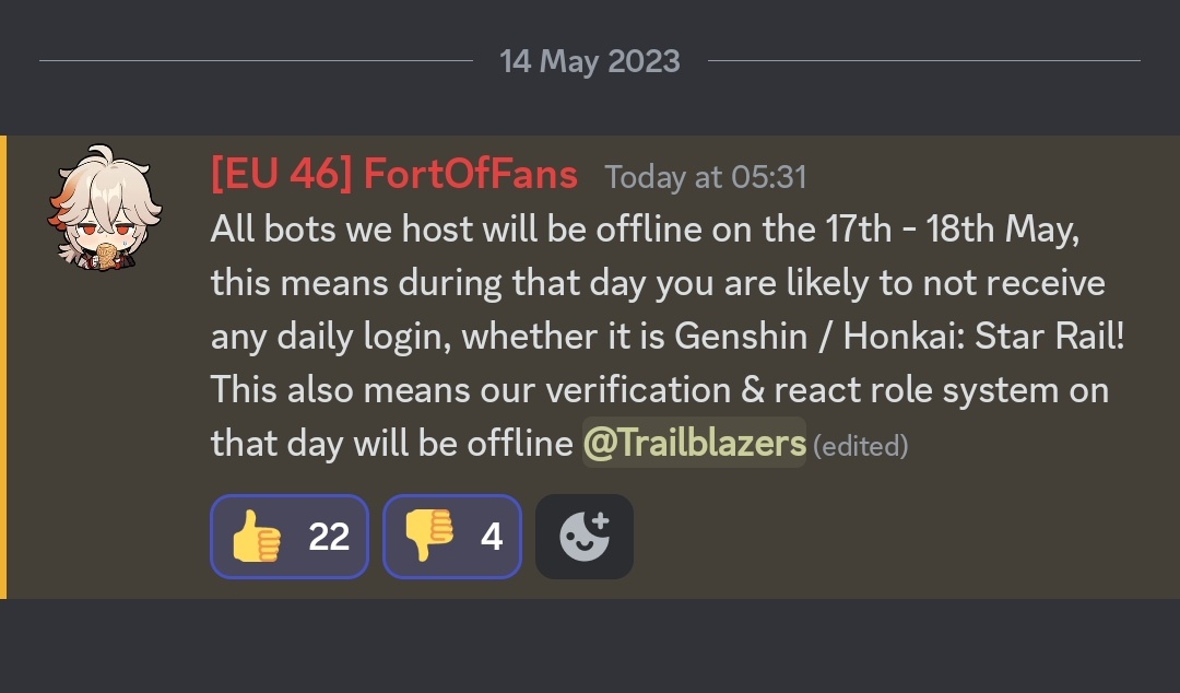 FortOfFans on Twitter: "Unfortunately I have to announce that my discord bots won't be available ...