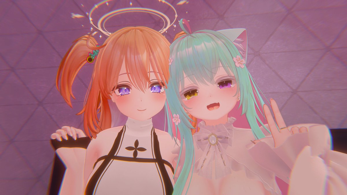 狐坂 芽依：VRC on Twitter: "RT @mamuru_v: おでゅ勝利… ️ ひかちゃとYUKIちゃんにたくさんご加護を授けてもらいました👼 アフターで以前お話させてもらった ...