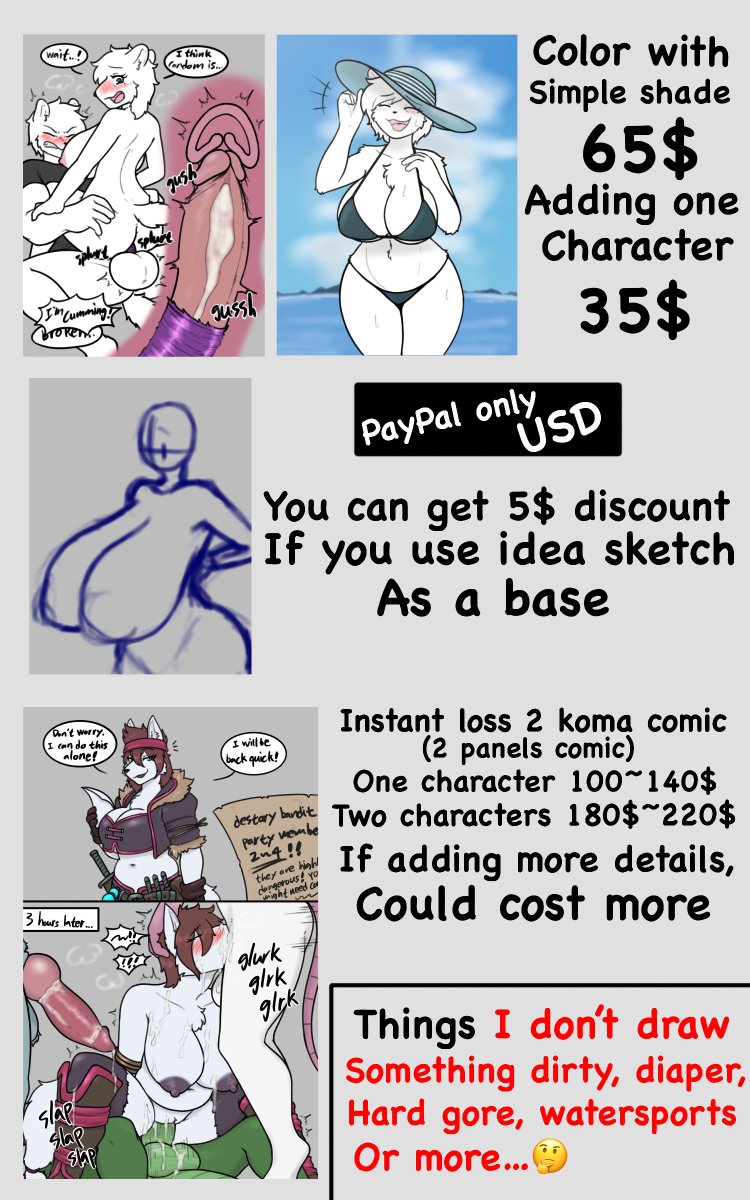 wbnsfwfactory (commission closed) on Twitter: "Commission open! Please send me DM for it! ;3"