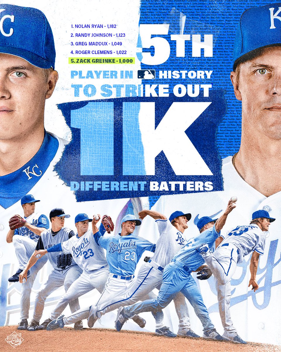 Kansas City Royals on Twitter: "1K for Zack! Zack Greinke is the 5th pitcher in MLB history to ...