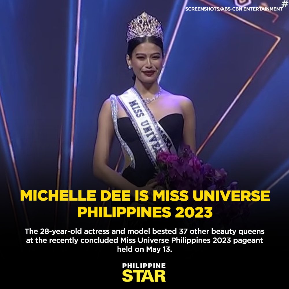 The Philippine Star on Twitter: "Michelle Dee is the new Miss Universe Philippines! https ...