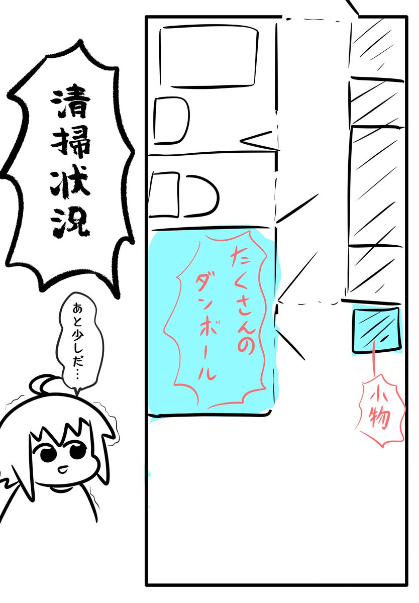 「青が散らかりゾーンみたいな感じです、やばい。」ぽにた@C103土東L31bの漫画