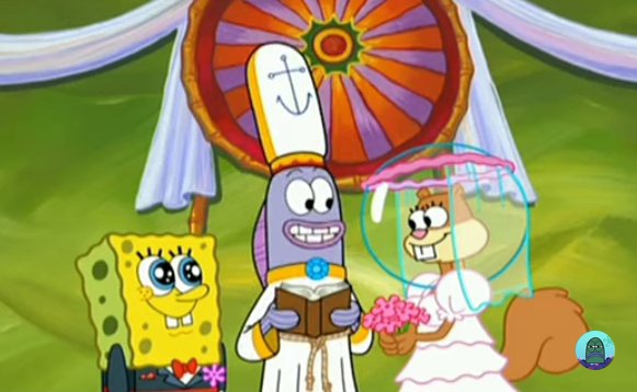 Spongebob Squarepants And Sandy Get Married