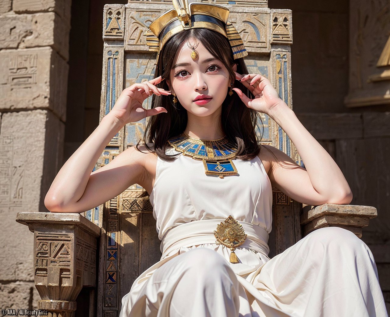 AKA‖AIグラビア - AI GRAVURE ‖AI美女図鑑 on Twitter: "プロンプトお借りして古代エジプト・ファラオを生成させて頂きました\(Ü)/ せっかくなんで他も載せてお ...