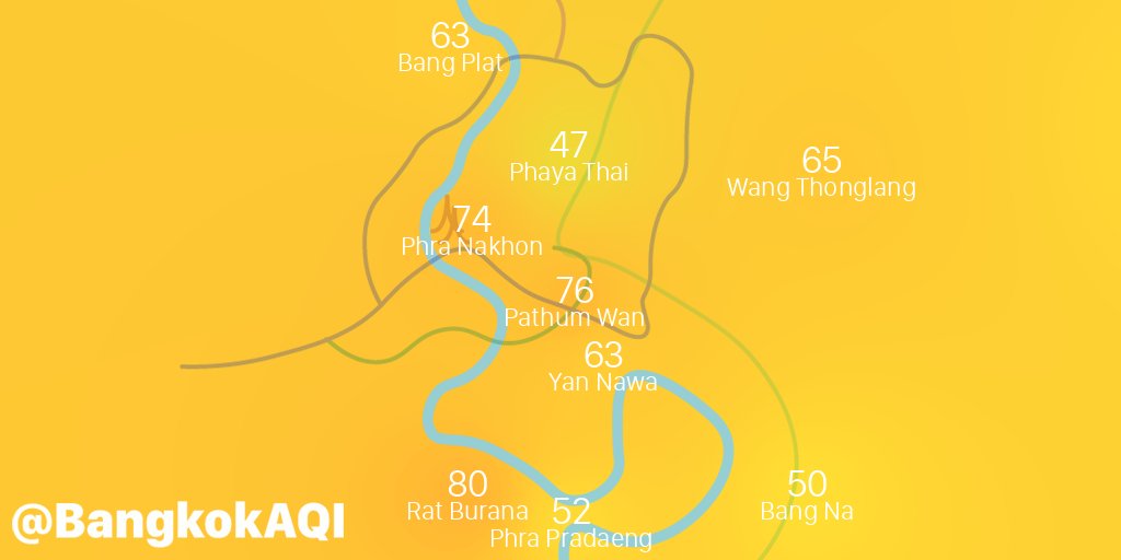 ☁️ Bangkok AQI 💛 on Twitter: "ดัชนีคุณภาพอากาศ (AQI): 59 💛 💛 คุณภาพปานกลาง 💛 Moderate"