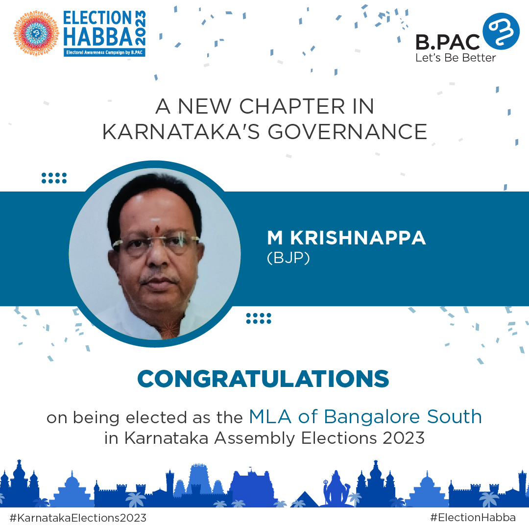 B.PAC - Bangalore Political Action Committee on Twitter: "Hearty congratulations to M ...
