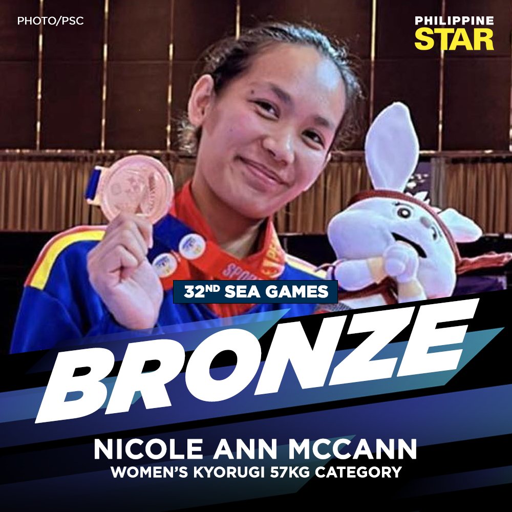 The Philippine Star on Twitter: "Thank you, Nicole! 🥋 Nicole Ann McCann clinched a bronze medal ...