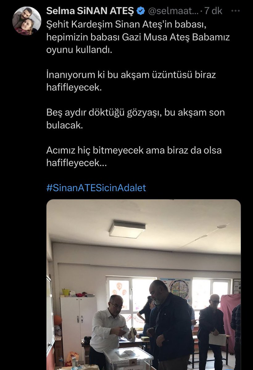 Teyakkuz on Twitter: "Sinan Ateş’in ablasının paylaşımları: "Az kaldı, inşallah bu akşam acımız ...