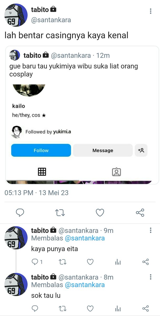 CR KRM MENFESS 📌 on Twitter: "-bllk cw // au, bl, m/m pair karaoto. Cosplayer eita x kpopers ...