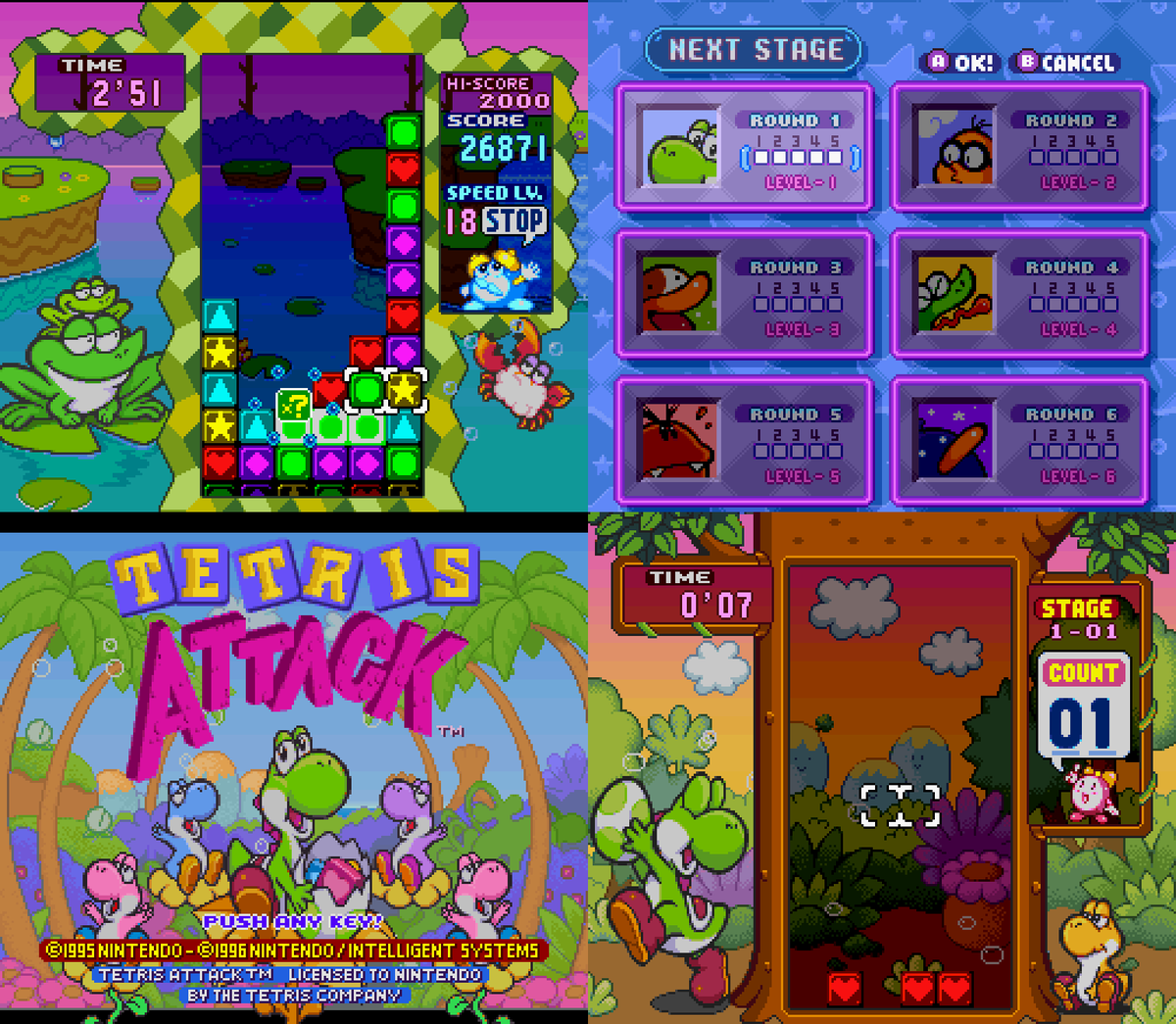 Retro Game Geeks on Twitter: "TETRIS ATTACK: In 1996 Yoshi took part in some puzzling fun. A ...