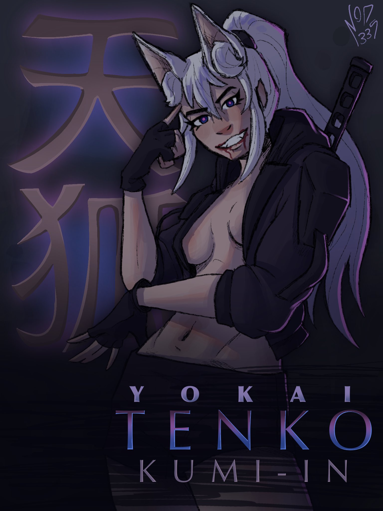 NoOne1335 (Comms Open) on Twitter: "Tenko (@Snxwe_ ) fanart. My styles changed a bit since the ...