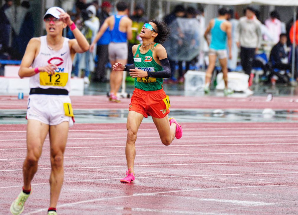 ハイテンコーギー on Twitter: "男子1部5000m決勝 西川千青(大東大) 14:03.77 9位 最後の最後まで入賞が見える熱いレースを見せてくれた！ 勢いだけではない、確かな力 ...