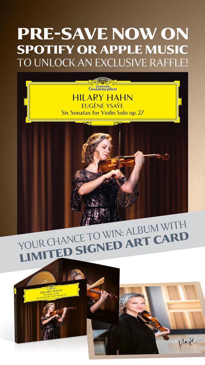 Hilary Hahn on Twitter: "Raffle time! 📸 Win an art card with a special ...