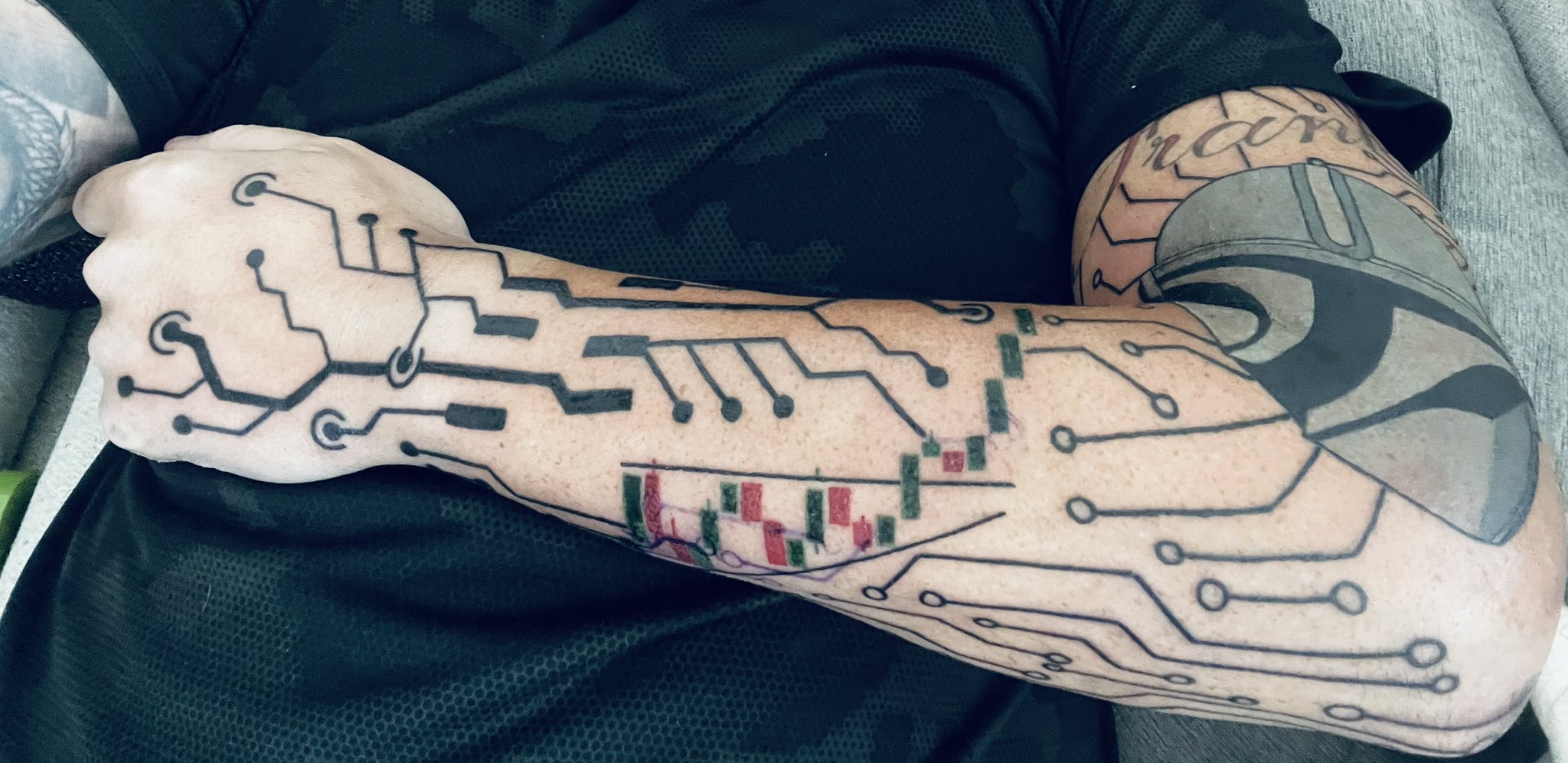 Circuit Board Tattoo Sleeve