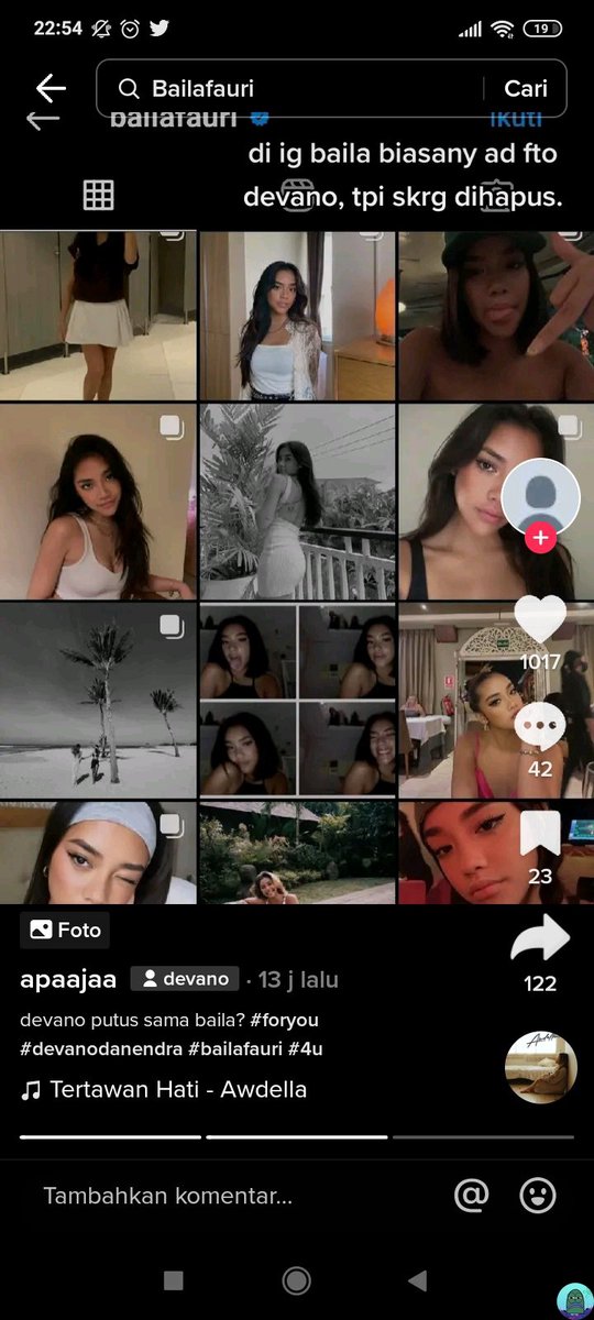 Tanyarl 💚 on Twitter: "cw // tiktok 💚 devano putus sm baila? hmm kira kira knp yh perasaan ...