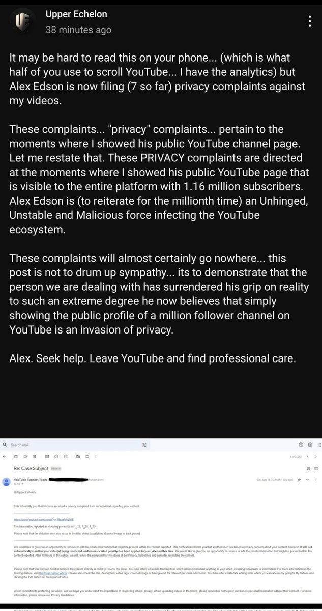 Mischief on Twitter: "The fact YouTube hasn't banned Alex Edson yet is truly astounding."
