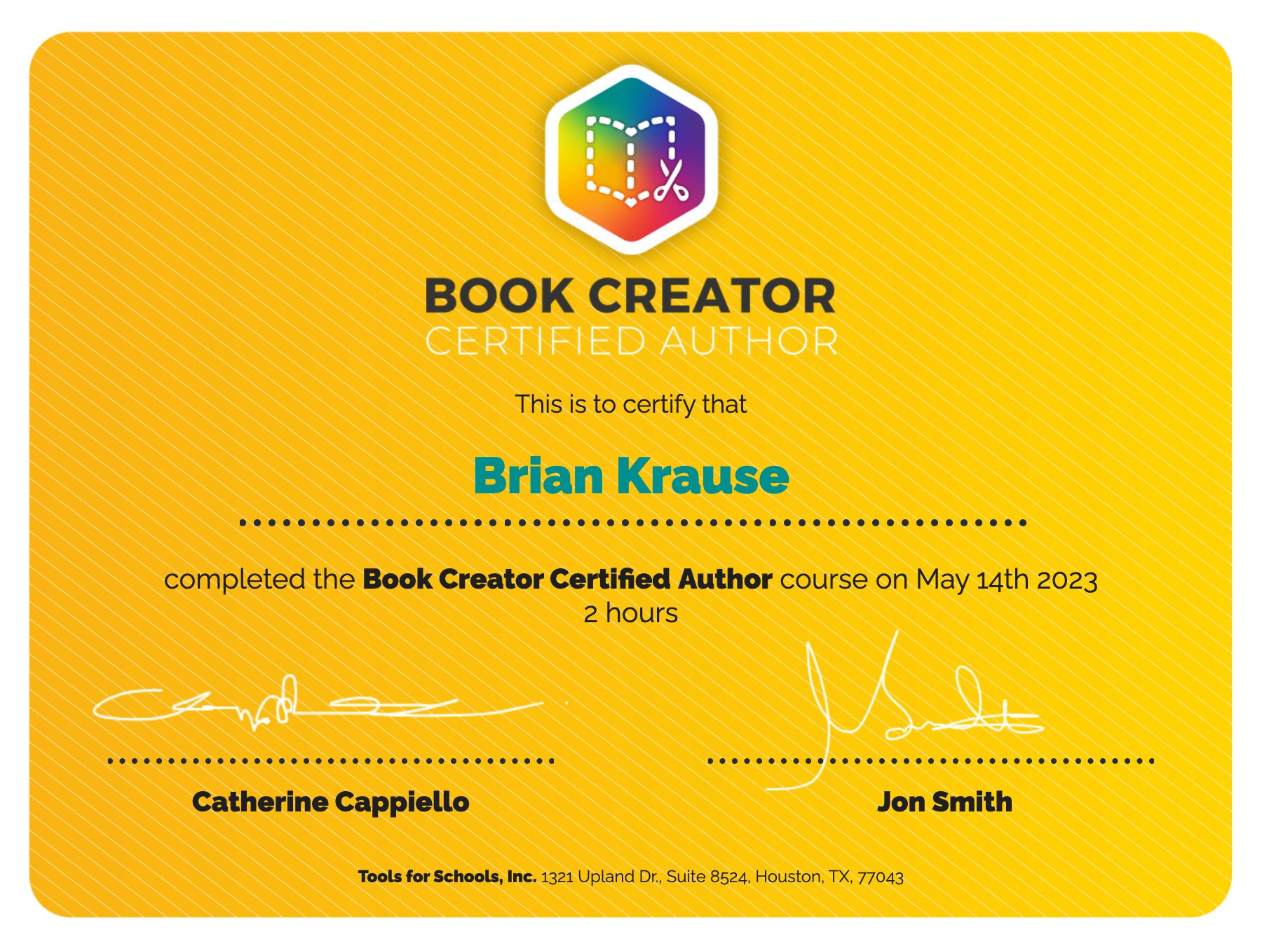Brian Krause on Twitter: "@BookCreatorApp's new Certified Author Program is pretty sweet. It's ...
