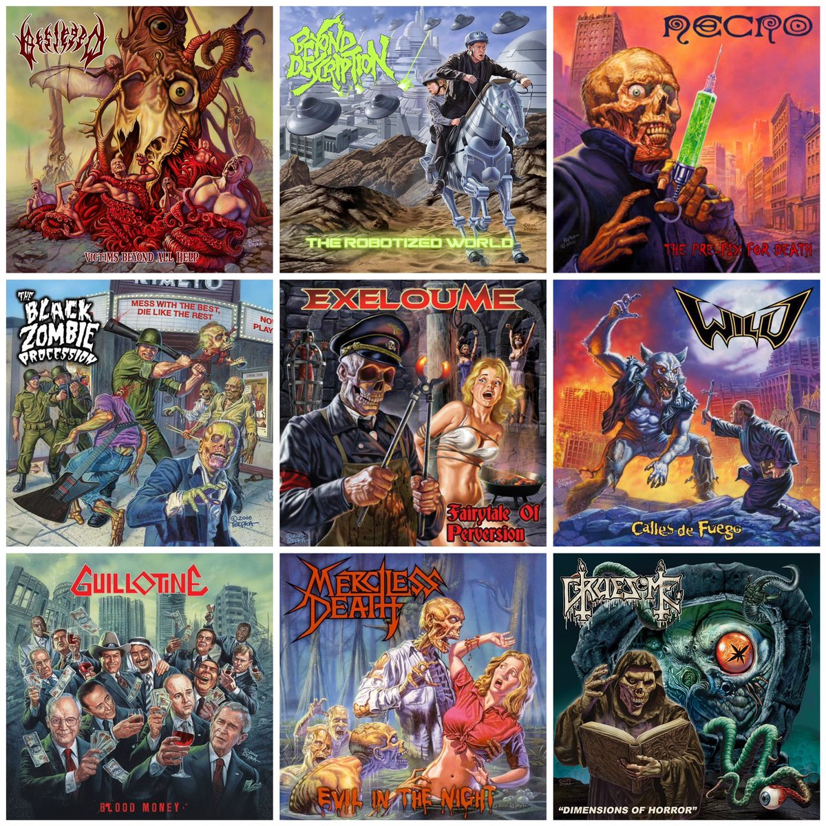 JayKeeley on Twitter: "Gotta love how Ed Repka carried on making album covers way beyond his 80s ...