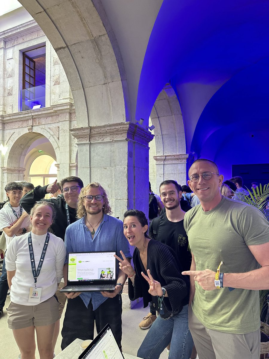 me with some of the hackers at @ETHGlobal Lisbon building on @LensProtocol (a thread) - tag ...