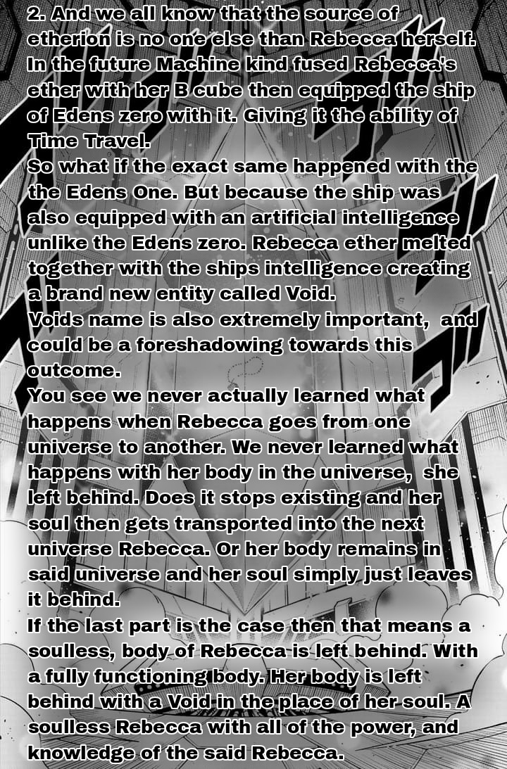 Just some Space Guy on Twitter: "Void might actually Be Rebecca. My Edens Zero theory in the ...