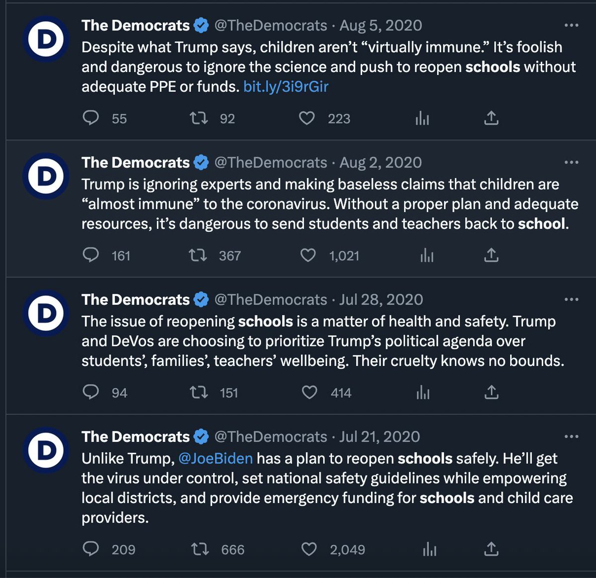 Popjump On Twitter Rt Ajlamesa Thedemocrats Spent Summer 2020