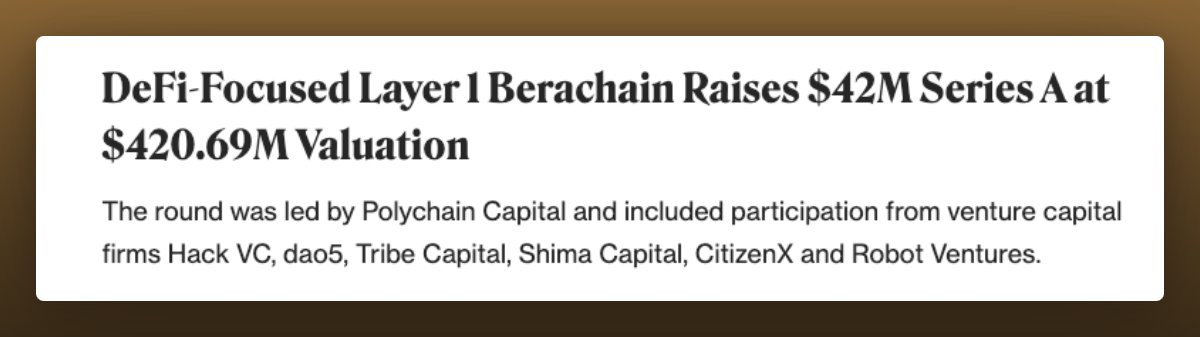 Berachain started from an NFT collection and is now a highly ...