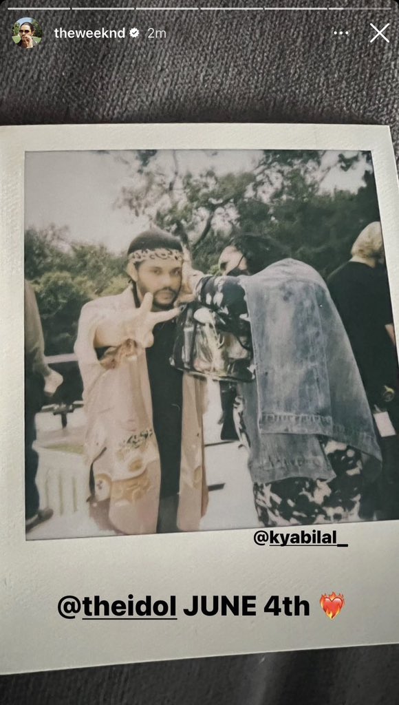 The Idol Updates On Twitter Via Theweeknds Ig Story Theidol