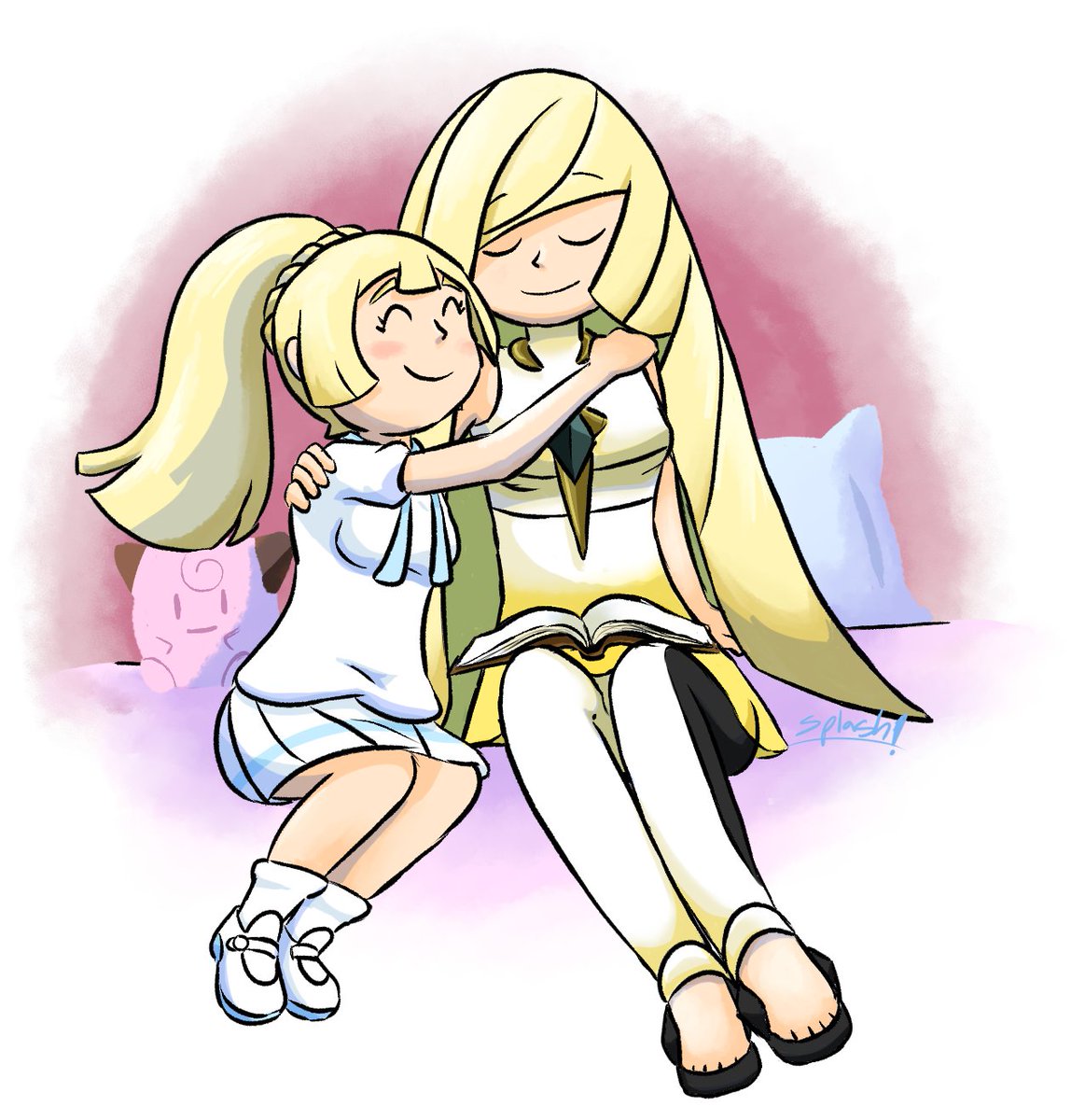 Splash Ask Me About Commissions On Twitter Lillie And Lusamine
